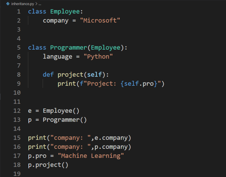 Inheritance In Python Episode 14