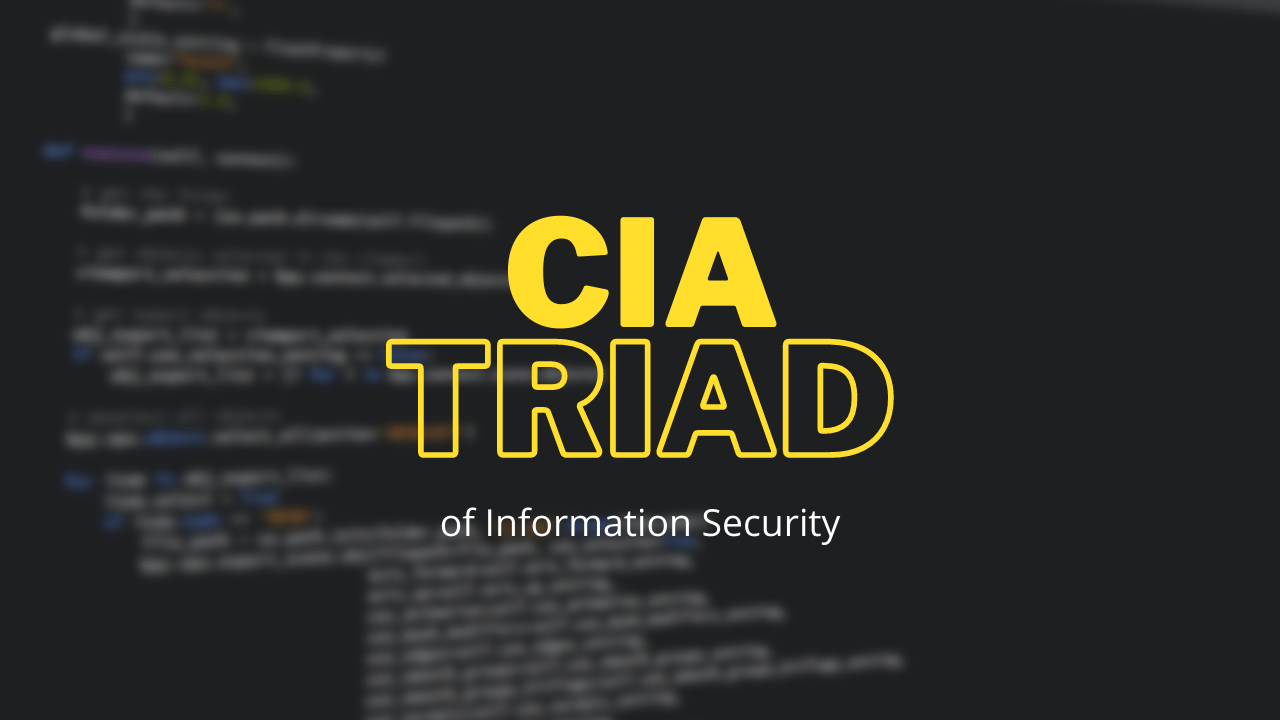 Understanding the CIA triad |Episode #2|