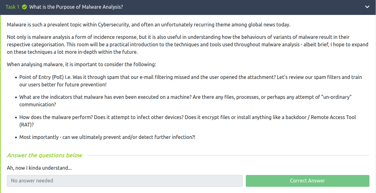 Tryhackme - MAL (Malware Introductory)