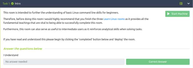 Tryhackme - Linux Strength Training