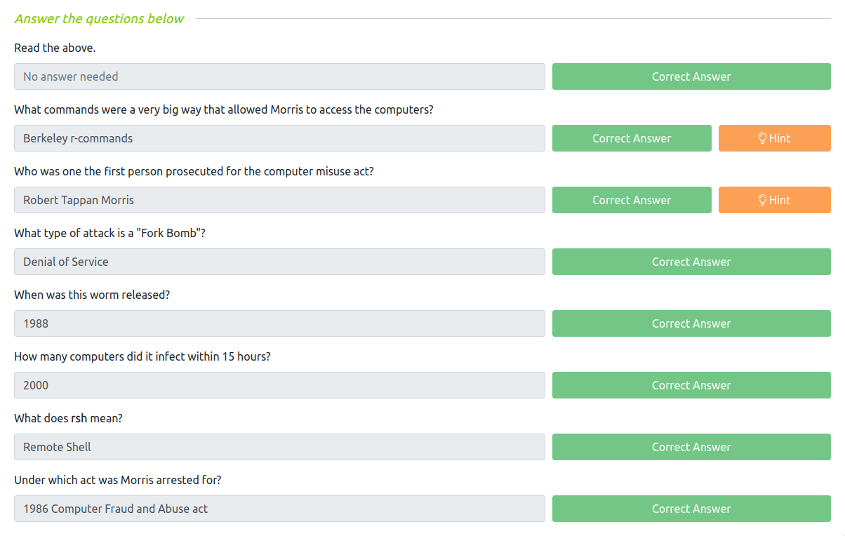 Tryhackme - History of Malware