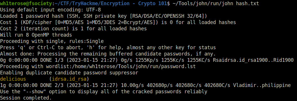 Tryhackme - Encryption: Crypto 101