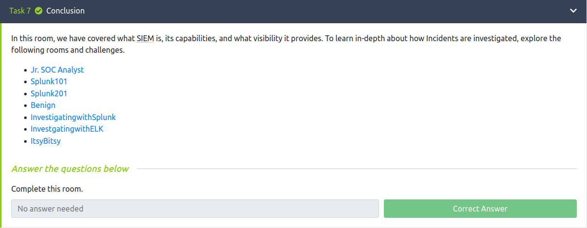 Tryhackme Introduction To Siem