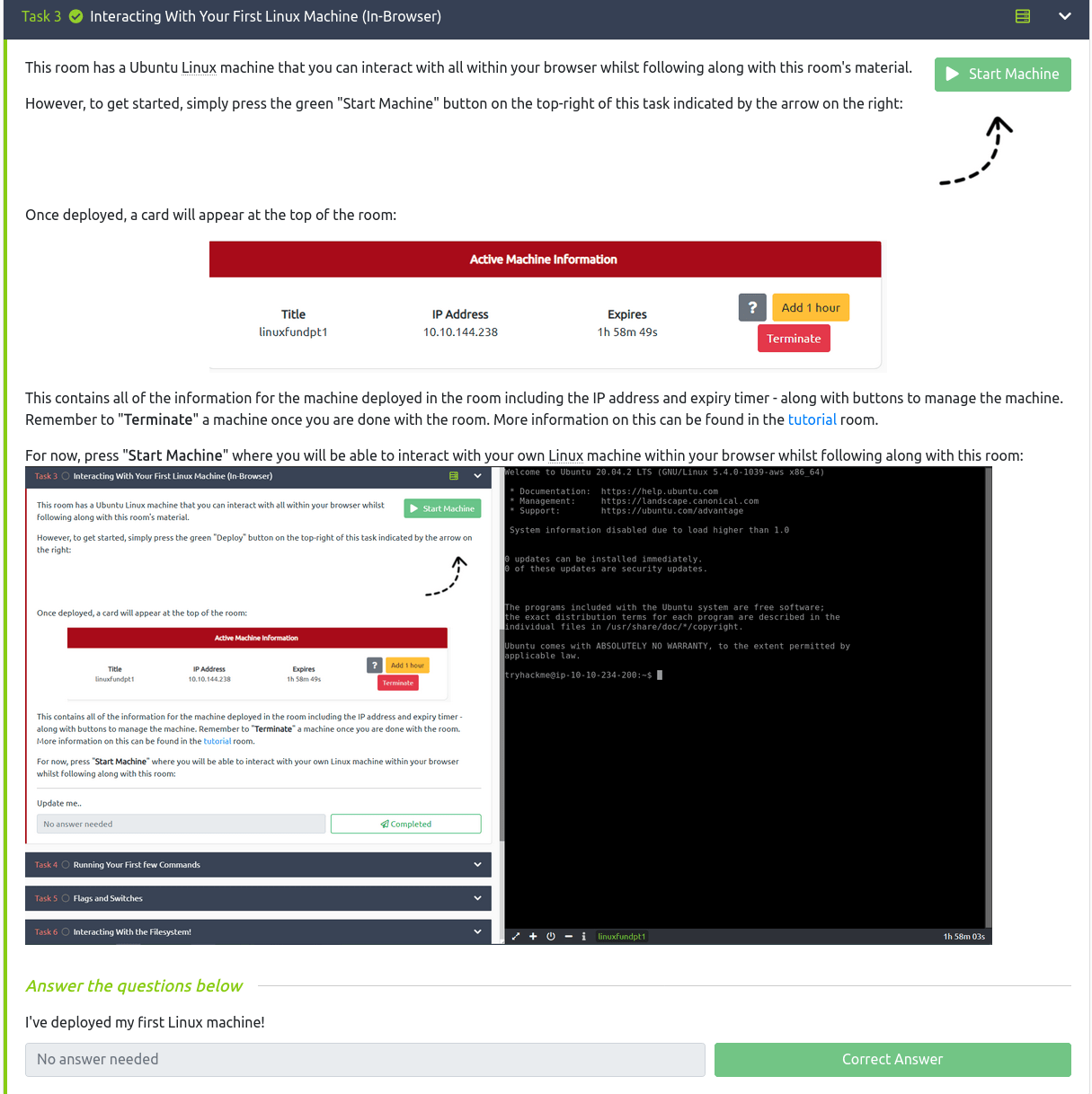 Tryhackme - Linux Fundamentals Part 1