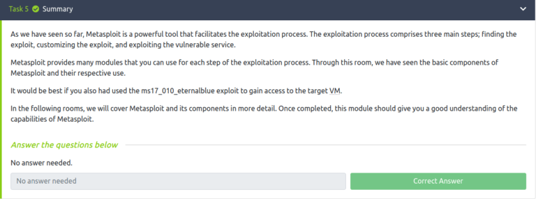 Tryhackme - Metasploit: Introduction