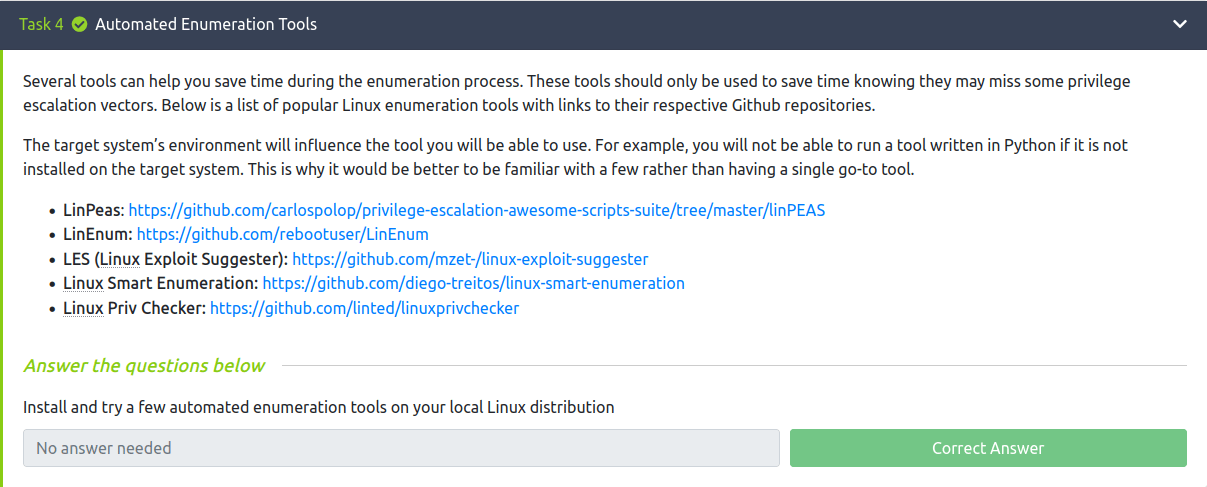 Tryhackme - Linux Privilege Escalation