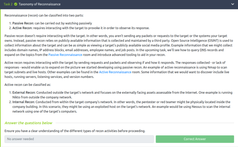 Tryhackme - Red Team Recon