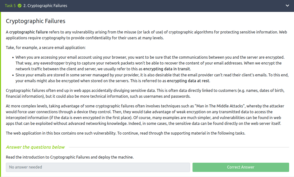 Tryhackme - OWASP Top 10 (2021)