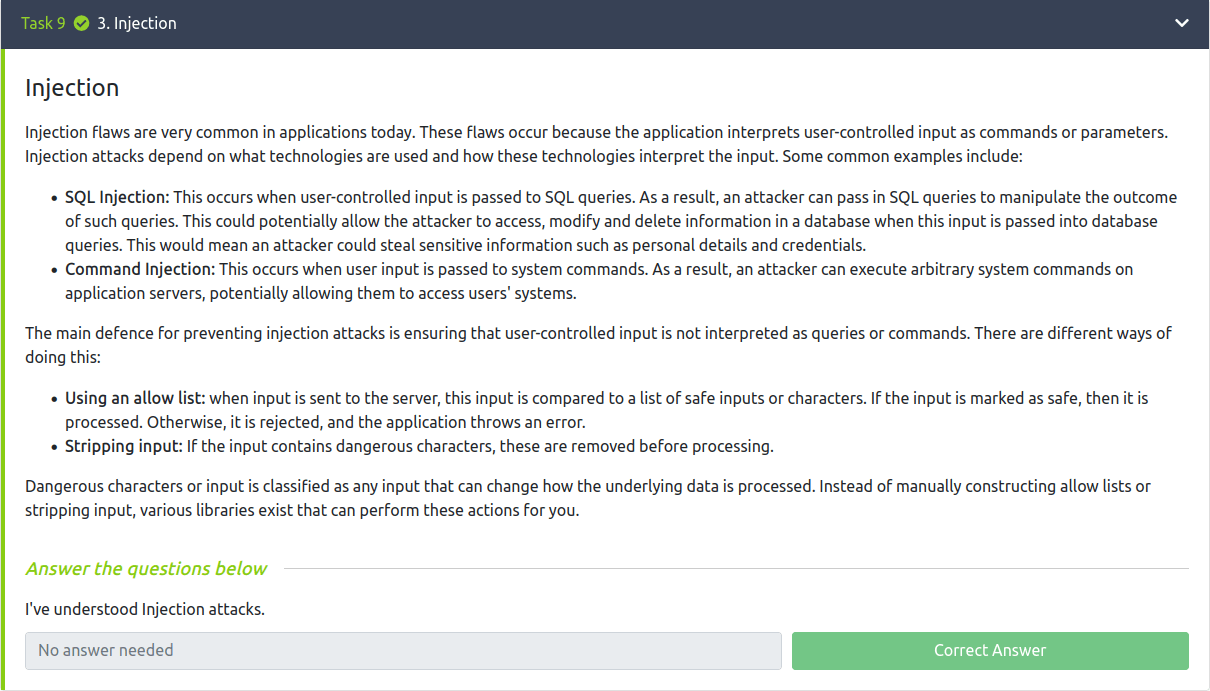 Tryhackme Owasp Top 10 2021