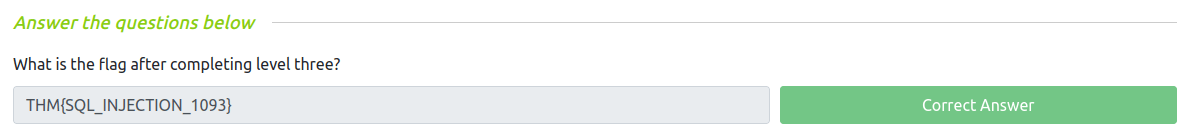 Tryhackme - SQL Injection