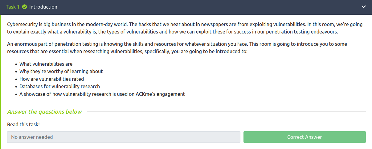 Tryhackme Vulnerabilities 101