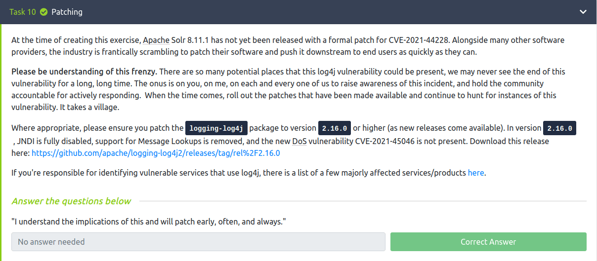Tryhackme - Solar, exploiting log4j