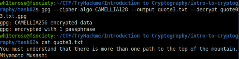 Tryhackme - Introduction to Cryptography