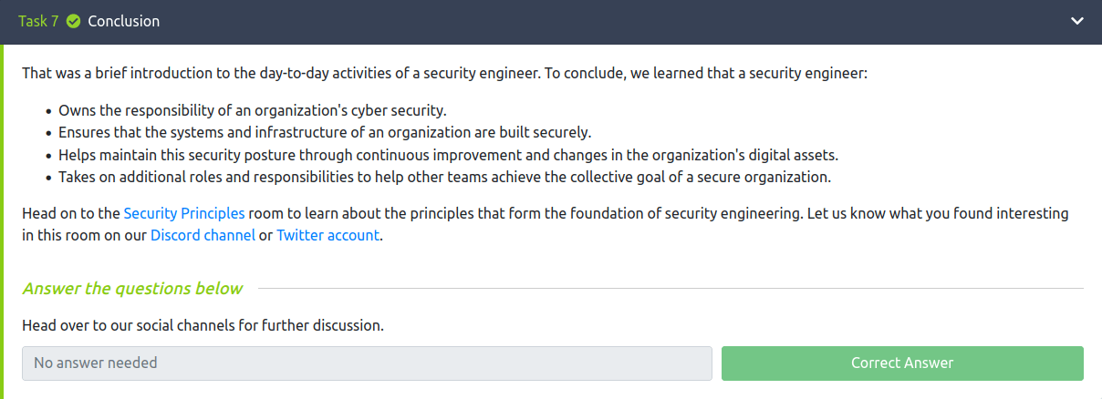 Tryhackme - Security Engineer Intro