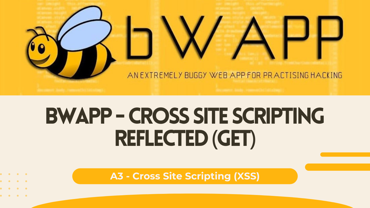 bWAPP - Cross Site Scripting Reflected (GET)