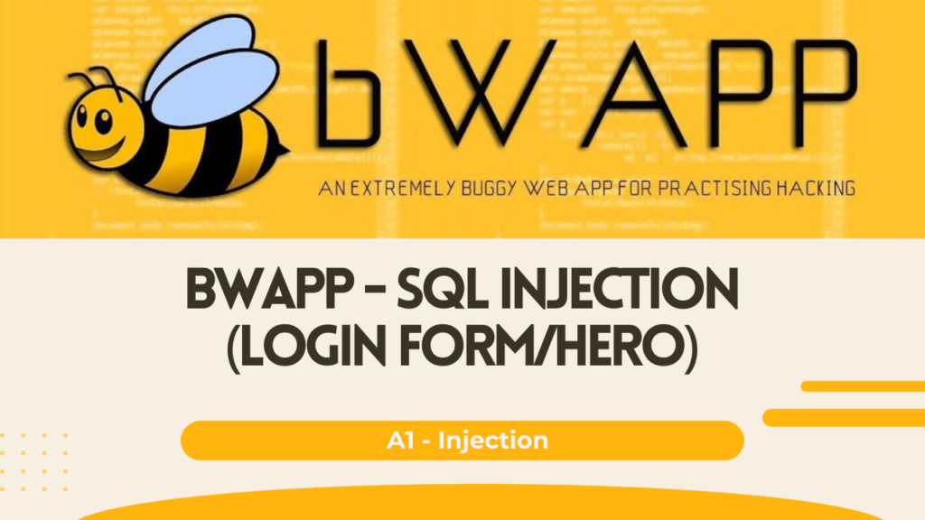 bWAPP - SQL Injection (Login Form/Hero)
