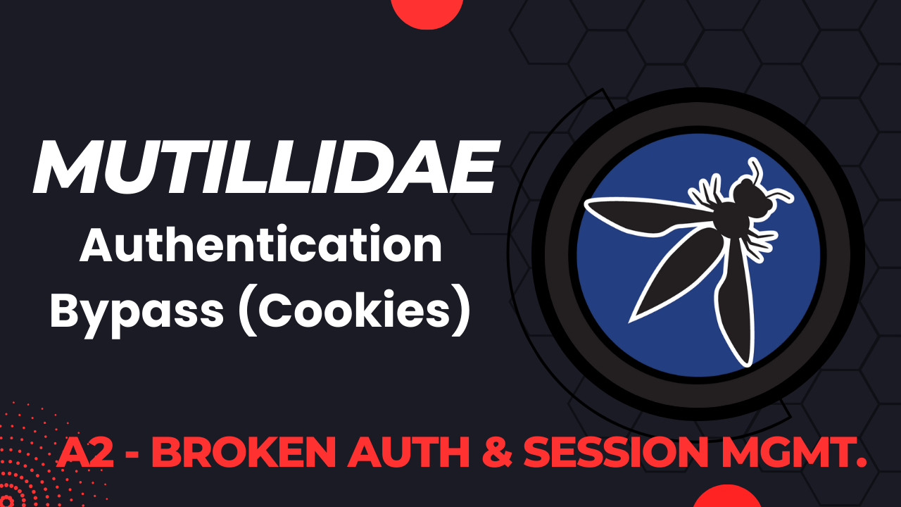 Mutillidae – Authentication Bypass (Cookies)
