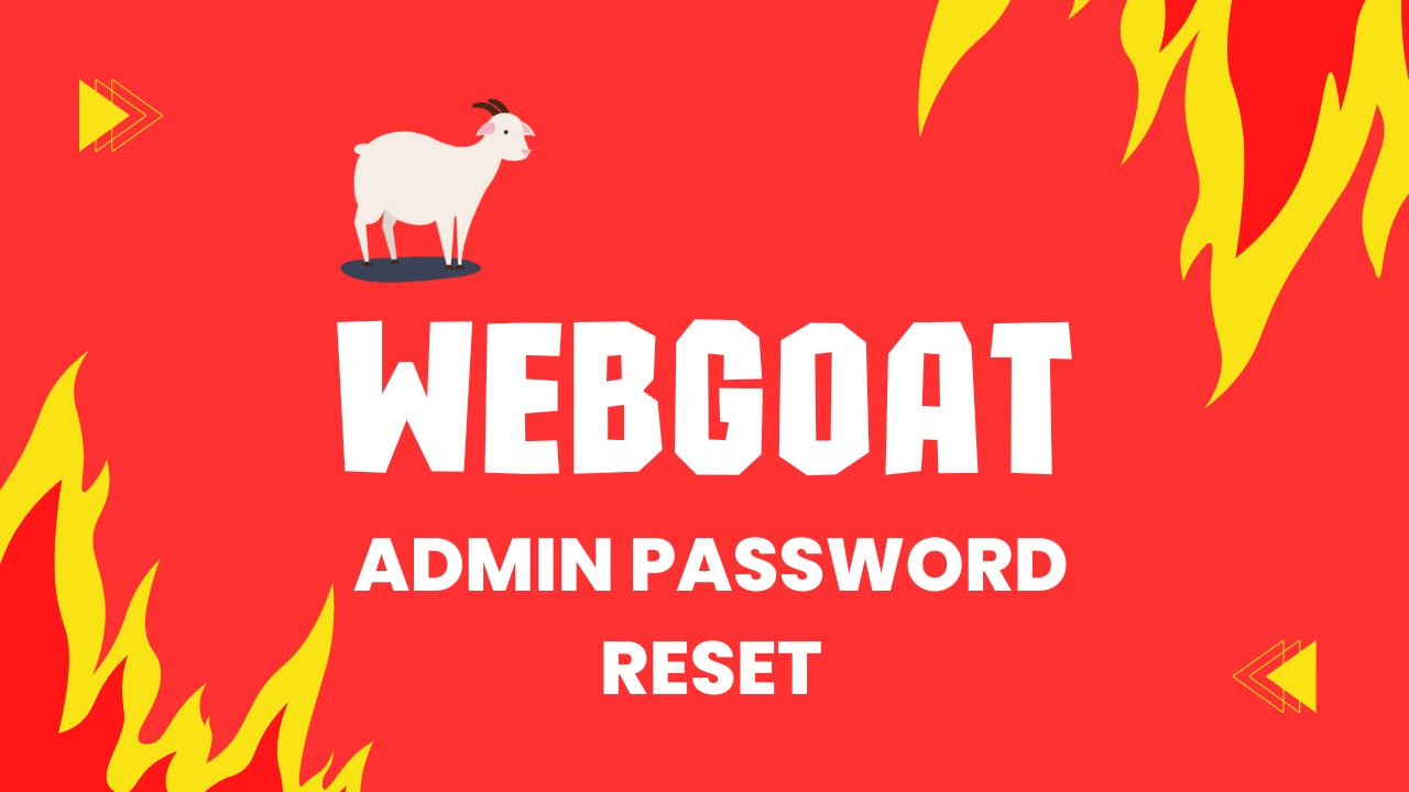 Webgoat - Admin password reset