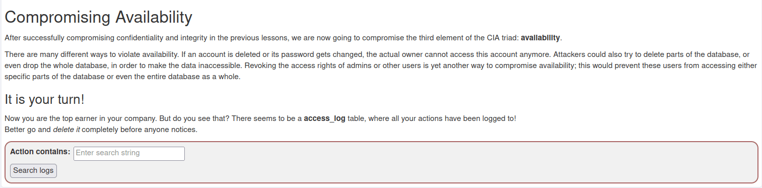 Webgoat Sql Injection Intro