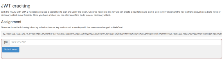 Webgoat - JWT tokens